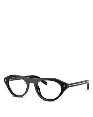 Prada Oval Sunglasses, 52mm - Black