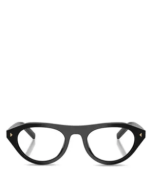 Prada Oval Sunglasses, 52mm - Black