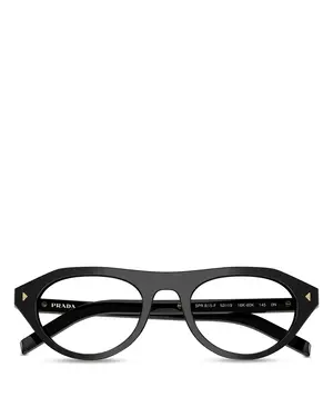 Prada Oval Sunglasses, 52mm - Black