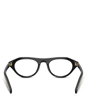 Prada Oval Sunglasses, 52mm - Black