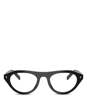 Prada Oval Sunglasses, 52mm - Black