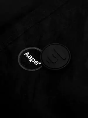 AAPE BY *A BATHING APE Moonface Patch Track Shorts