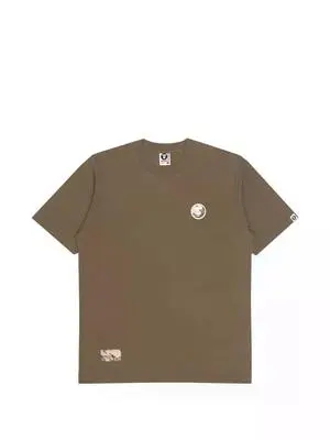 AAPE BY *A BATHING APE Moonface Camo-patch T-shirt - Brown