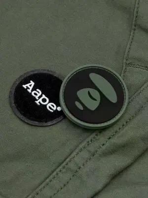 AAPE BY *A BATHING APE Moonface Camouflage Cargo Shorts - Black