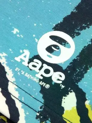 AAPE BY *A BATHING APE Camo-pattern Logo-waistband Boxers - Blue