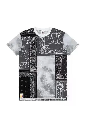 AAPE BY *A BATHING APE Moonface Bandana-print T-shirt