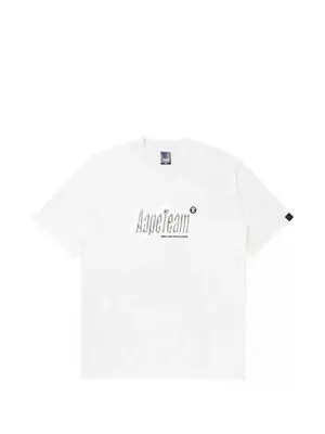 AAPE BY *A BATHING APE Moonface Embossed Logo T-shirt - White