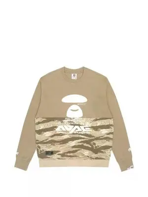 AAPE BY *A BATHING APE Moonface Crewneck Sweatshirt - Green