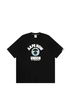 AAPE BY *A BATHING APE Aapenow Moonface Logo-print Cotton T-shirt