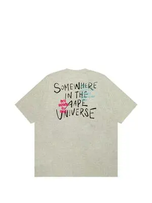 AAPE BY *A BATHING APE Moonface-print T-shirt - Grey