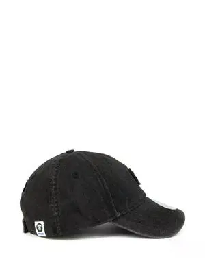 AAPE BY *A BATHING APE Logo-patch Cap - Black