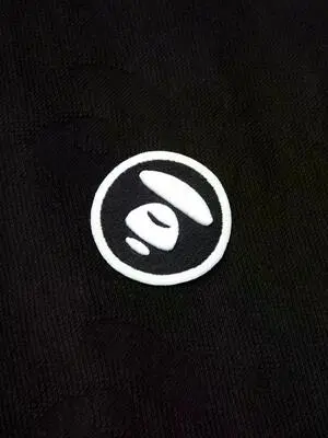 AAPE BY *A BATHING APE Moonface Embroidered-logo Cotton T-shirt