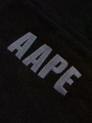 AAPE BY *A BATHING APE Moonface Embroidered-logo Cotton T-shirt