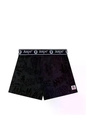 AAPE BY *A BATHING APE Logo-patch Boxers - Black