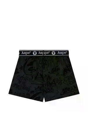 AAPE BY *A BATHING APE Logo-patch Boxers - Black