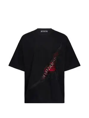 MASTERMIND WORLD Ripped-affect Boxy-fit T-shirt
