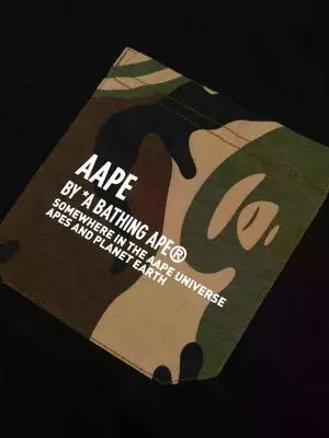 AAPE BY *A BATHING APE Moonface Reversible Camouflage-print T-shirt