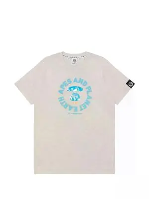 AAPE BY *A BATHING APE Moonface Graphic T-shirt - Neutrals