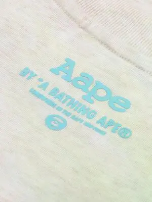 AAPE BY *A BATHING APE Moonface Graphic T-shirt - Neutrals