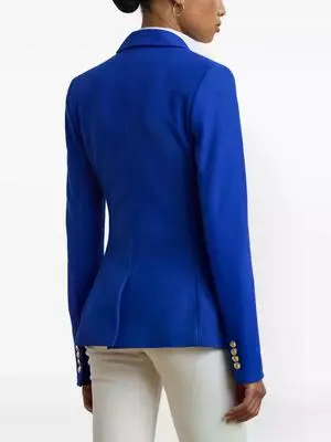 Ralph Lauren Piqué Blazer With Logo Patch