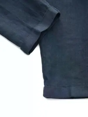 04651 HANDELSGESELLSCHAFT MBH & CO. KG Pleated Linen Trousers