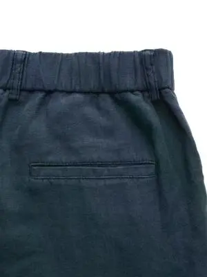 04651 HANDELSGESELLSCHAFT MBH & CO. KG Pleated Linen Trousers