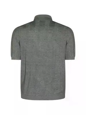 Brunello Cucinelli Ribbed-knit Short-sleeve Shirt - Grey