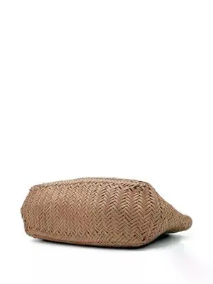 Dragon Diffusion Big Nantucket Woven-leather Tote Bag - Neutrals