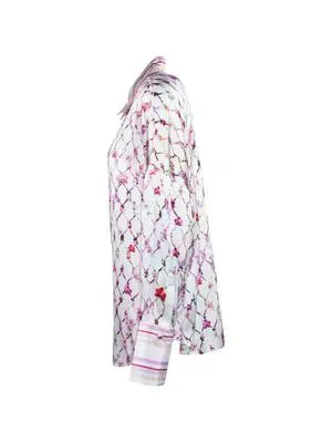 GENNY Floral Print Silk Shirt