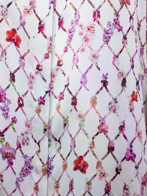 GENNY Floral Print Silk Shirt