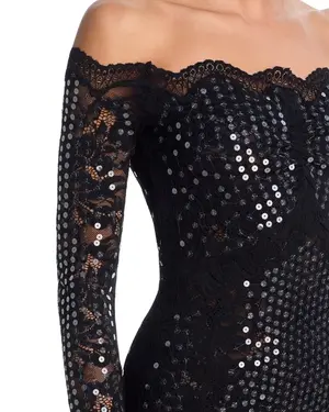 Rabanne Sequined Lace Gown
