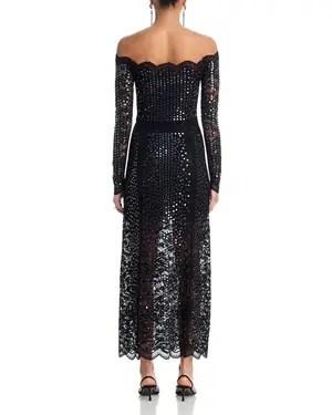 Rabanne Sequined Lace Gown