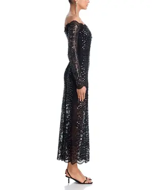 Rabanne Sequined Lace Gown