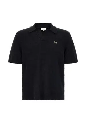 Lacoste Logo-embroidered Polo Shirt - Black