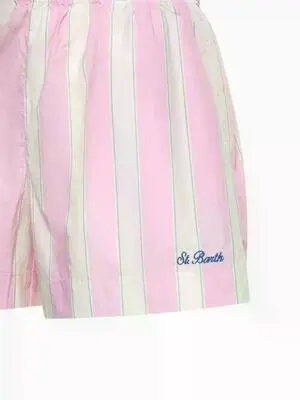 MC2 SAINT BARTH Meave Striped Shorts - Pink