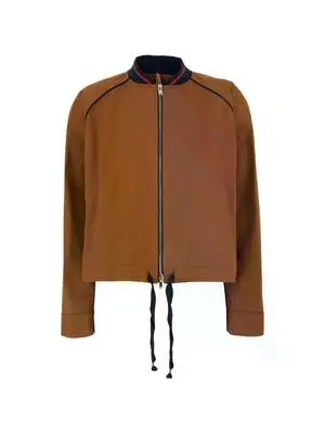 MERCI Striped-trim Bomber Jacket