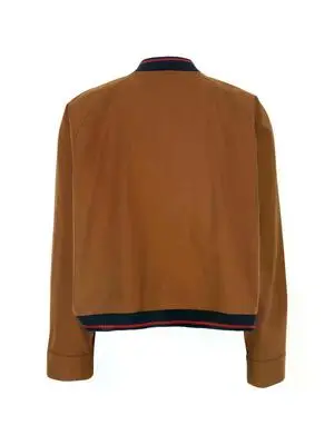 MERCI Striped-trim Bomber Jacket