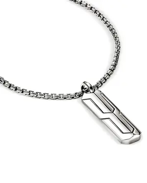 John Hardy Sterling Icon Geometric Tag Pendant Necklace - Silver