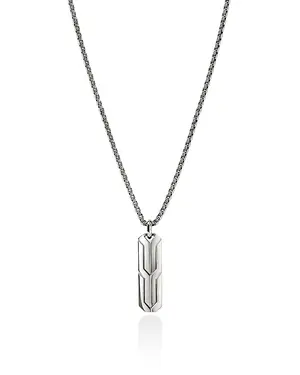 John Hardy Sterling Icon Geometric Tag Pendant Necklace - Silver