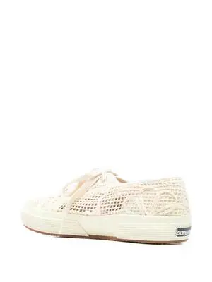 Superga 2750 Floral-lace Sneakers - Neutrals
