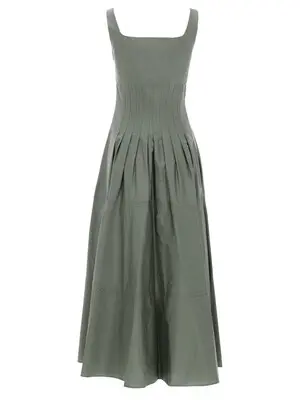 Max Mara Midi Cotton Dress - Green