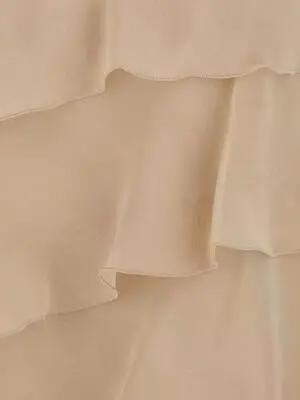 Antonelli Firenze Silk Ruffled Maxi Dress