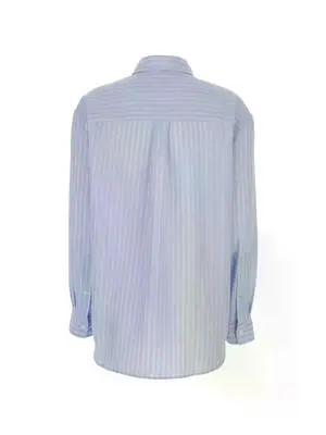 DUNST Striped Button-down Shirt - Blue