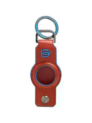 PIQUADRO Logo-plaque Leather Keyring