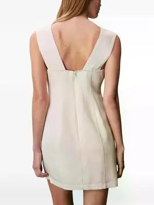 Calvin Klein Sleeveless V-neck Dress - Neutrals