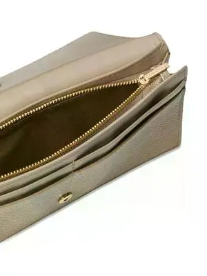 Calvin Klein Logo-plaque Grained Wallet - Neutrals