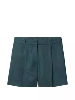 Calvin Klein Pleated Tailored Shorts - Blue