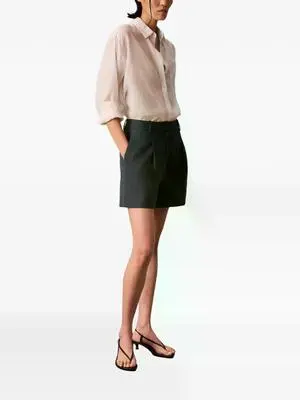 Calvin Klein Pleated Tailored Shorts - Blue