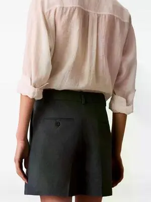 Calvin Klein Pleated Tailored Shorts - Blue