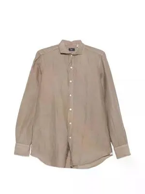FINAMORE 1925 Spread-collar Button-up Shirt